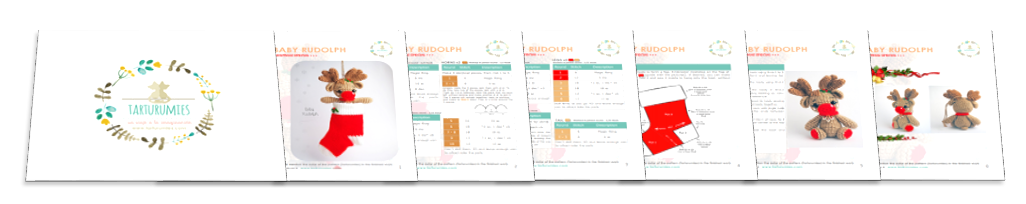 Amigurumi Patrón: Reno Baby Rudolph - Tarturumies