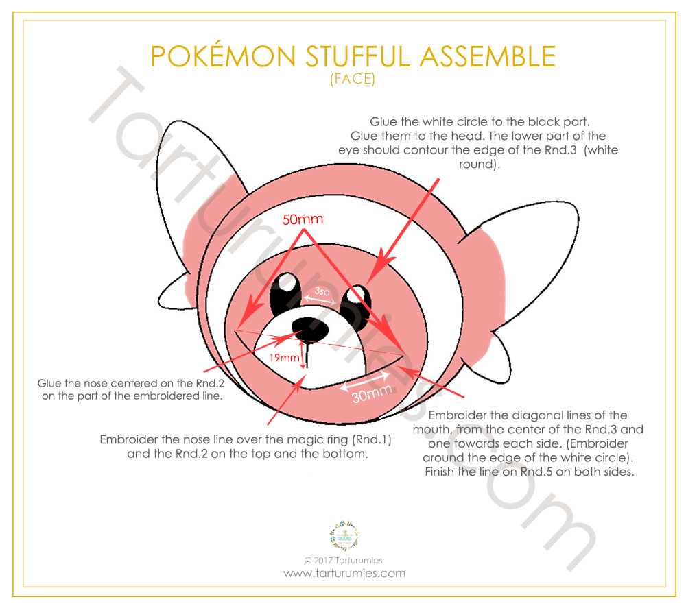 Amigurumi Pattern: Pokémon Stufful - Tarturumies