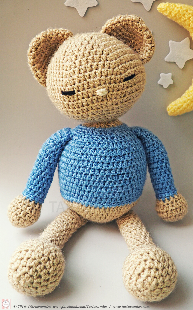 Amigurumi Pattern: Learning project Teddy Bear "Poly" - Tarturumies