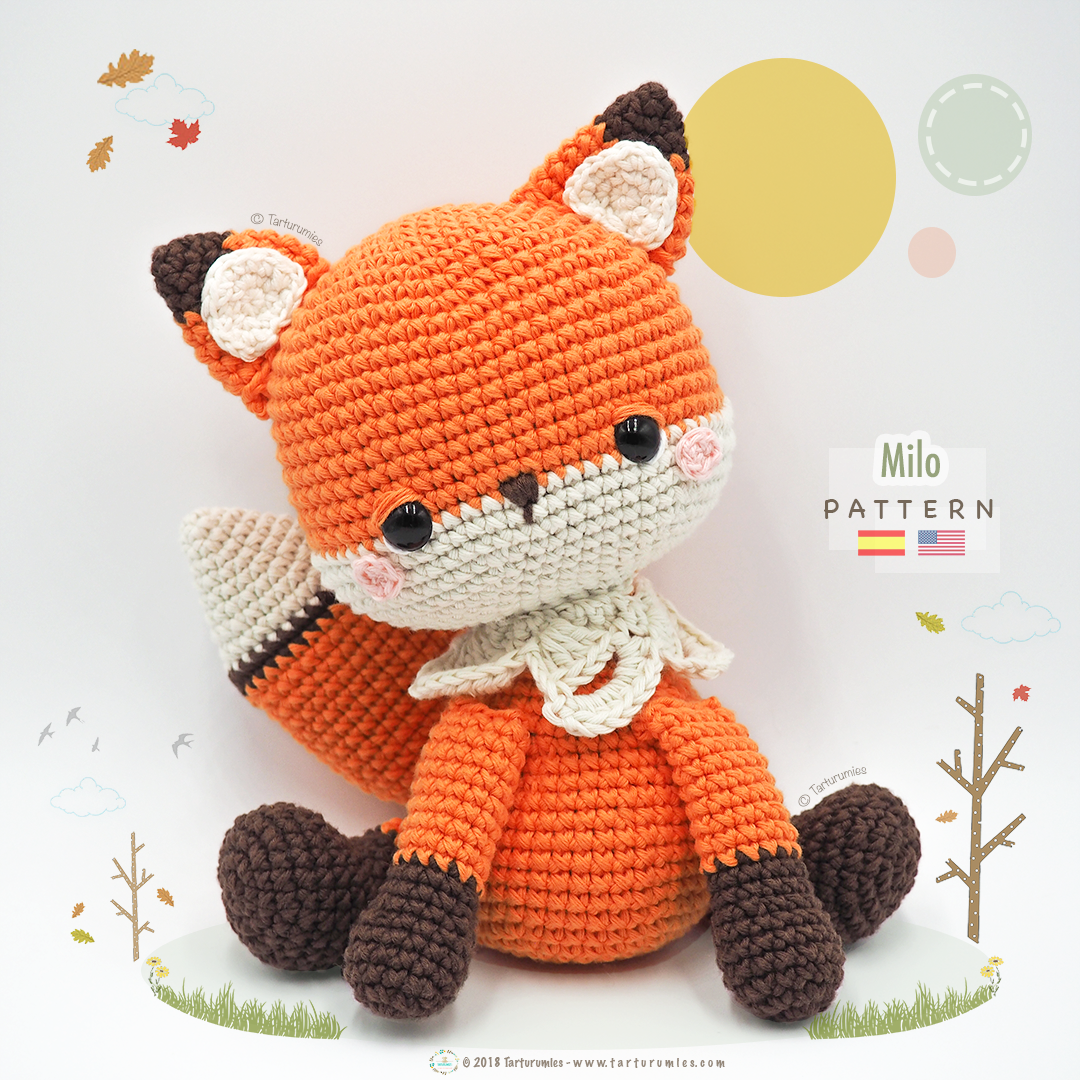 Amigurumi Patrón Premium: Zorro Milo - Tarturumies