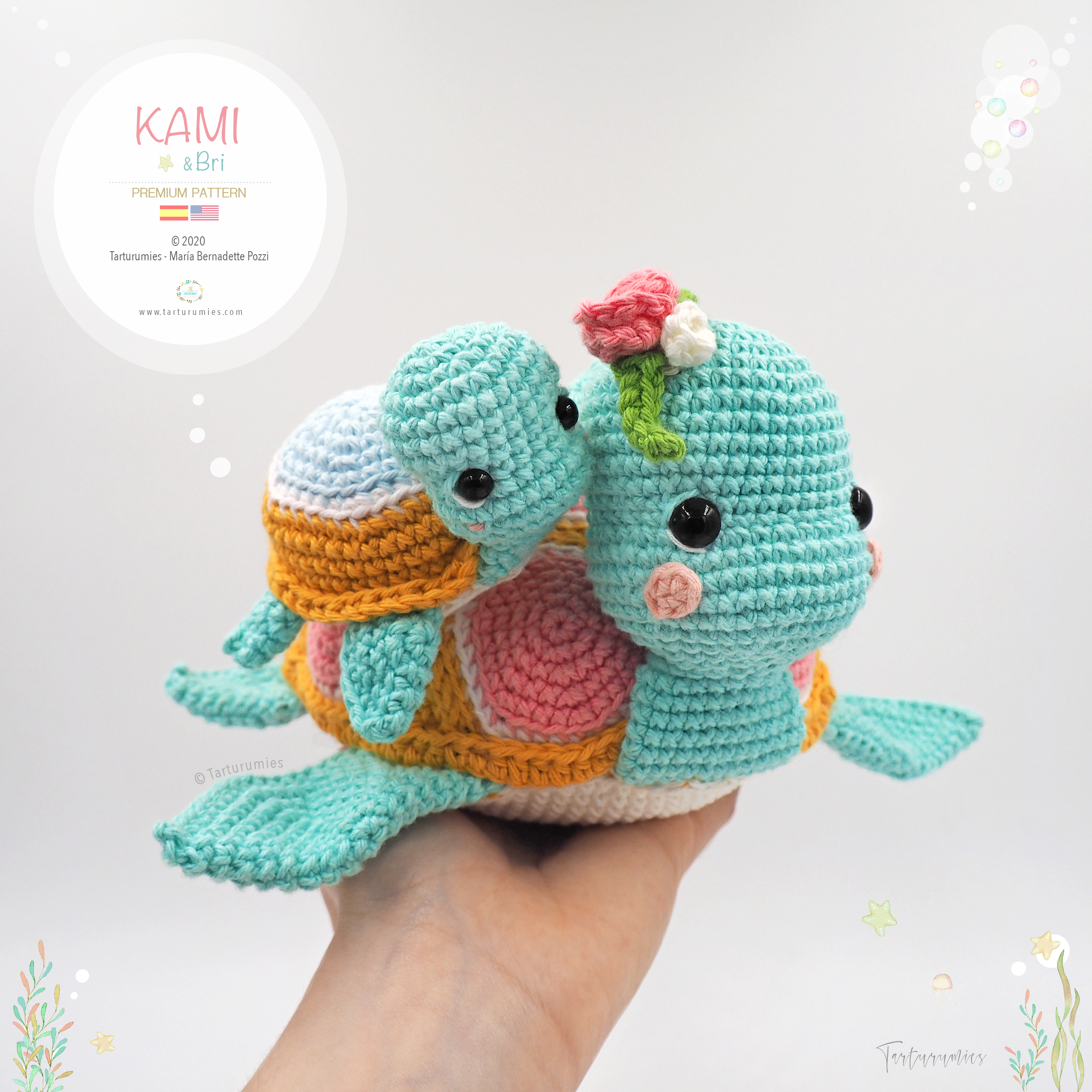 Patrones De Crochet Amigurumi Tortuga Crea Una Tierna Tortuga: Patrón