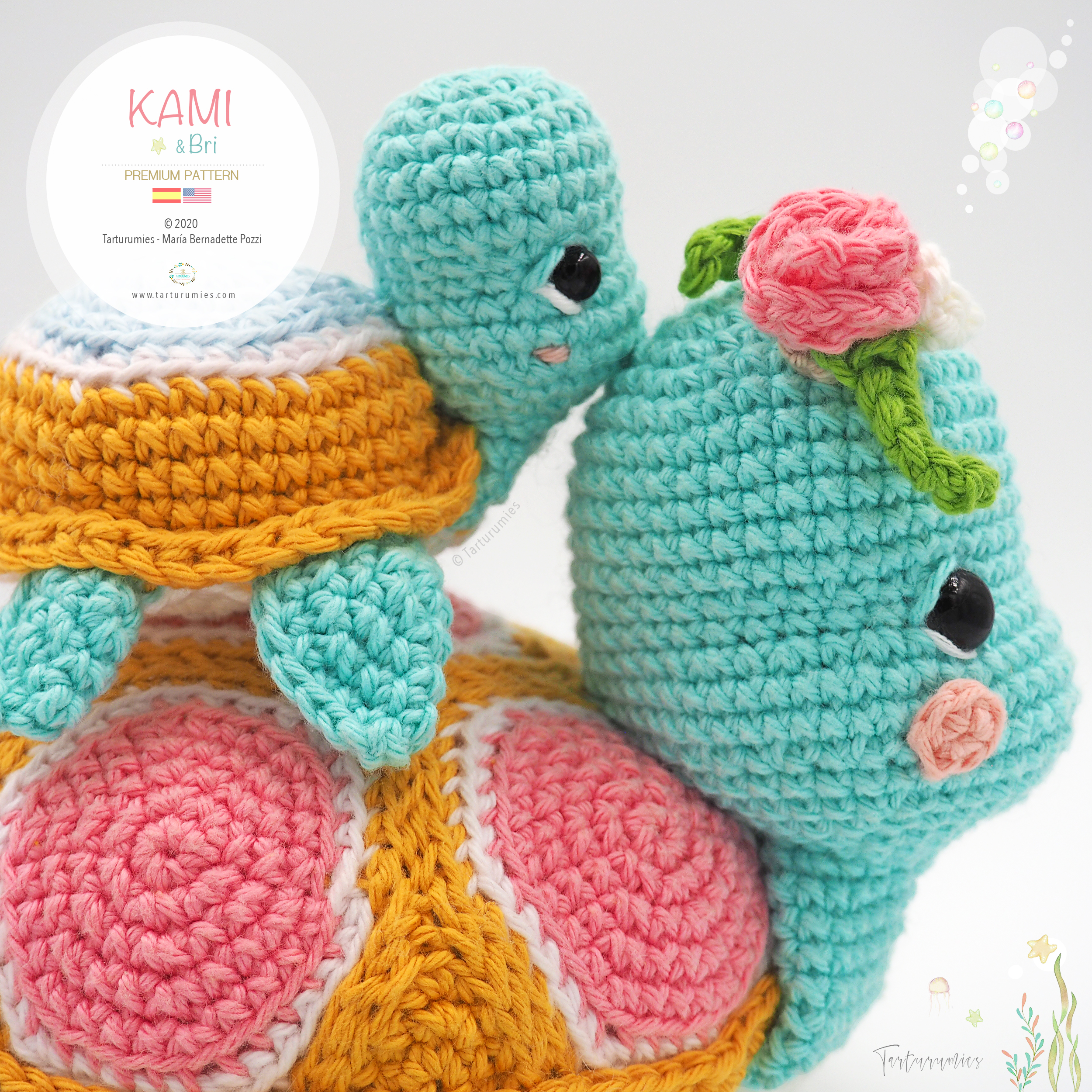 Patrones De Crochet Amigurumi Tortuga Crea Una Tierna Tortuga: Patrón